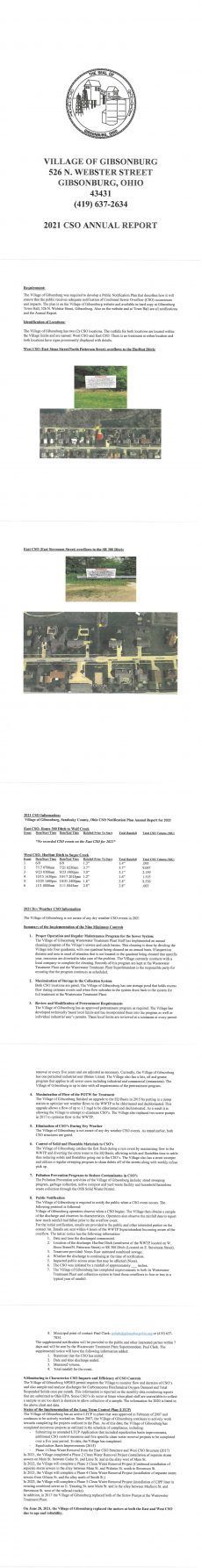 News & Events – The Village of Gibsonburg Ohio Sandusky County